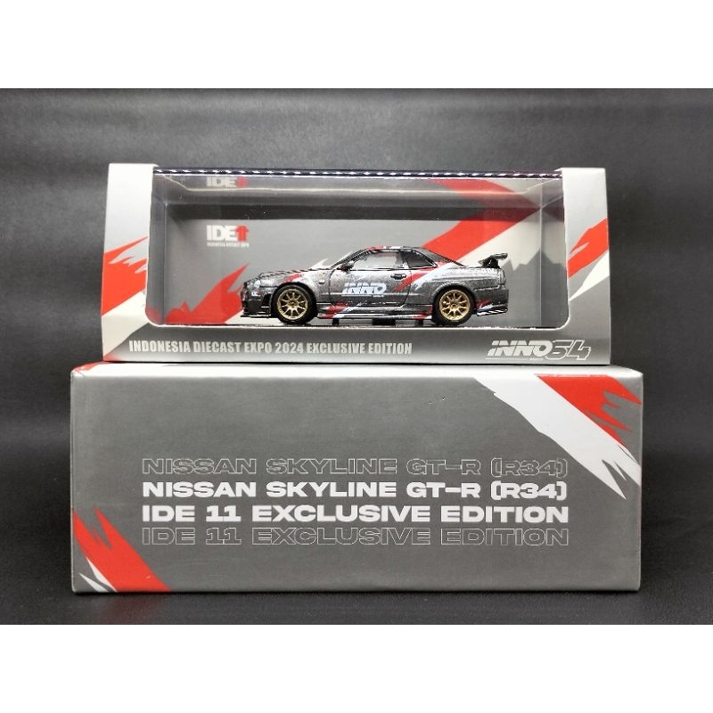 Jual INNO64 Nissan Skyline GT-R (R34) IDE 11 Exclusive Edition | Shopee ...