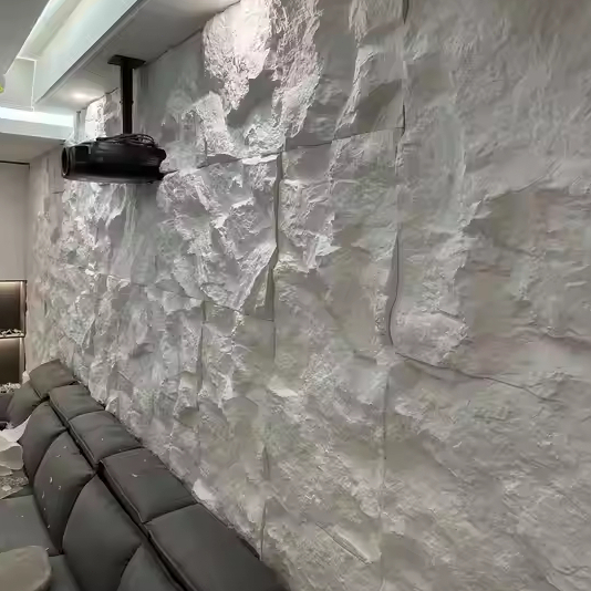 Jual Dekorasi interior batu gunung: panel dinding estetika batu alam ...