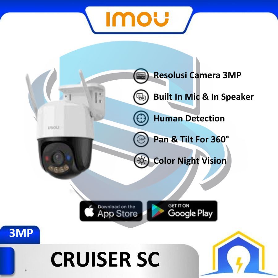Jual IMOU Cruiser SC 3MP / 5MP Kamera Smart CCTV Wi-Fi 6 Outdoor Color ...