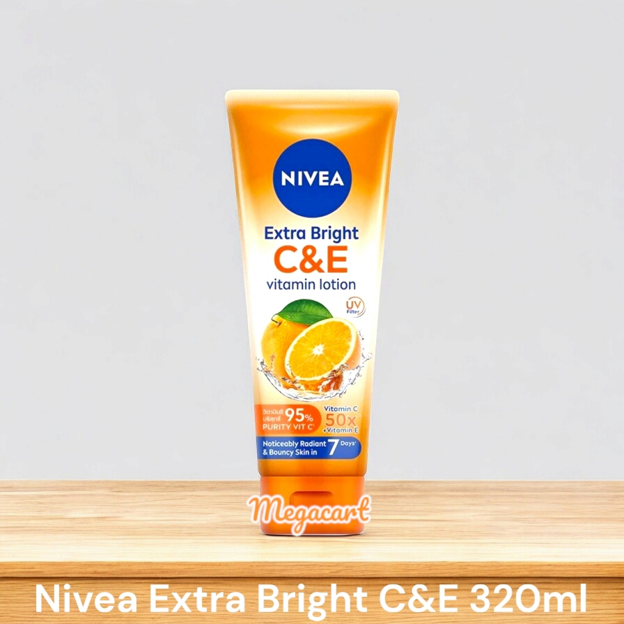 Jual Nivea Body Serum C&E Extra Bright Vitamin Lotion 320ml | Shopee Indonesia