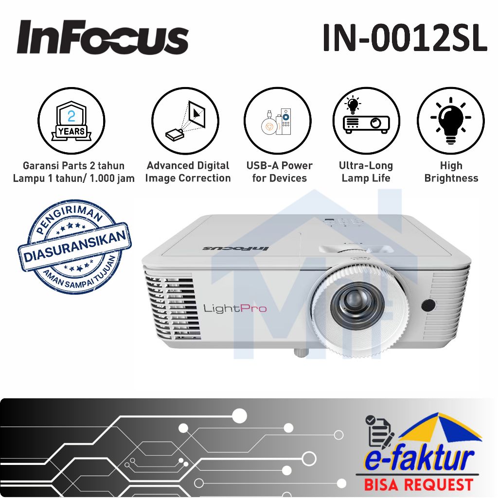 Jual MALLIT INFOCUS Proyektor Infocus IN0012SL INFOCUS IN-0012SL IN ...