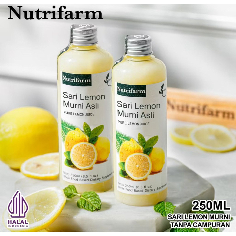 Jual NUTRIFARM SARI LEMON ASLI PURE LEMON 250ml | Shopee Indonesia