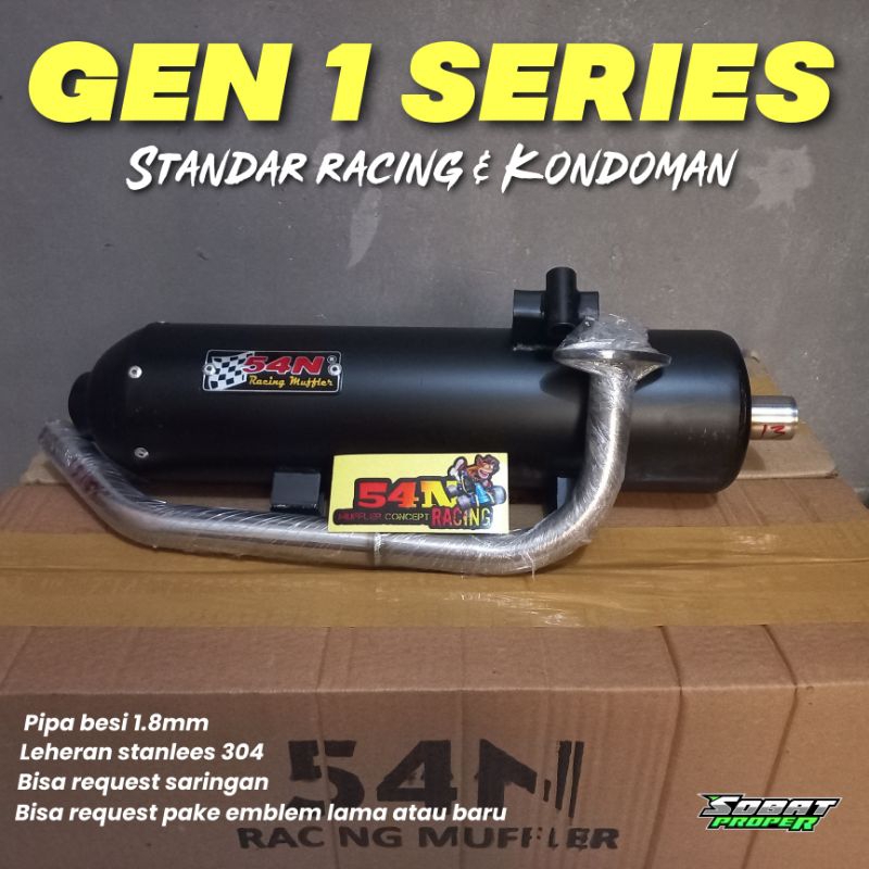 Jual KNALPOT 54N "BAHAN" VARIO LED NEW, LED OLD, SUPER OLD, PCX 150, NMAX OLD, VARIO 160, DAN ...