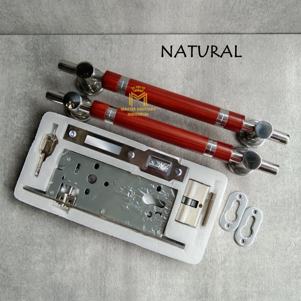Jual Gagang Pintu / Handle Pintu - 1psg + Body Kunci - Suling Sunduk ...