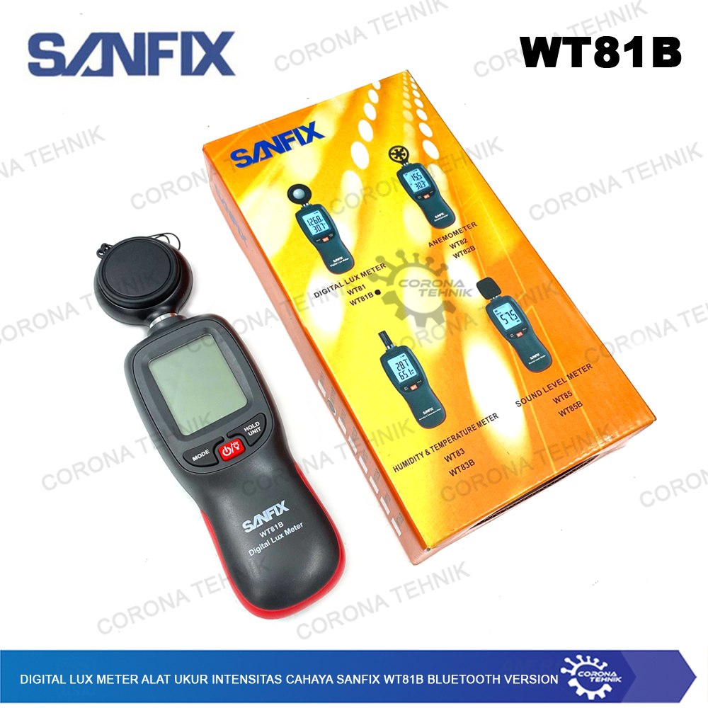 Jual Sanfix WT81B Bluetooth Version Digital Lux Meter Alat Ukur Intensitas Cahaya | Shopee Indonesia