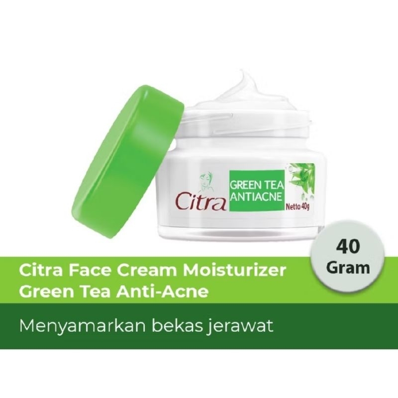Jual CITRA CREAM GREEN TEA ANTIACNE 40gr | Shopee Indonesia