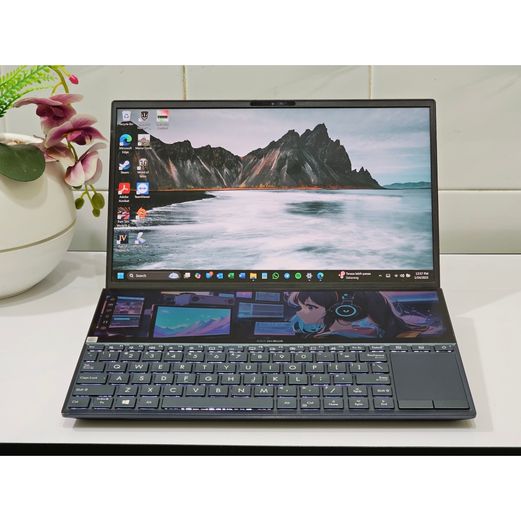 Jual ASUS Zenbook Duo UX481FL intel core i5 gen 10 Dual Graphic Nvidia ...