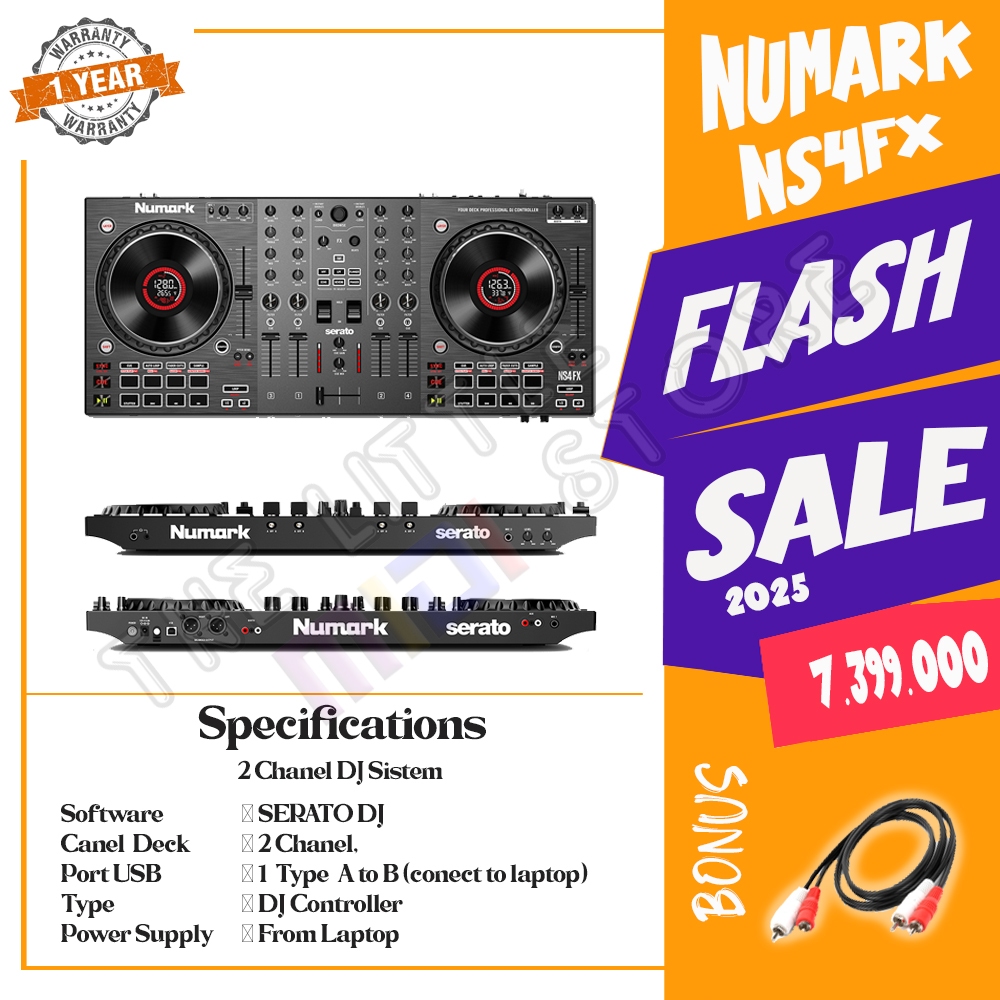 Jual Numark NS4FX DJ Controller 4 Deck | Profesional DJ Terbaru ...