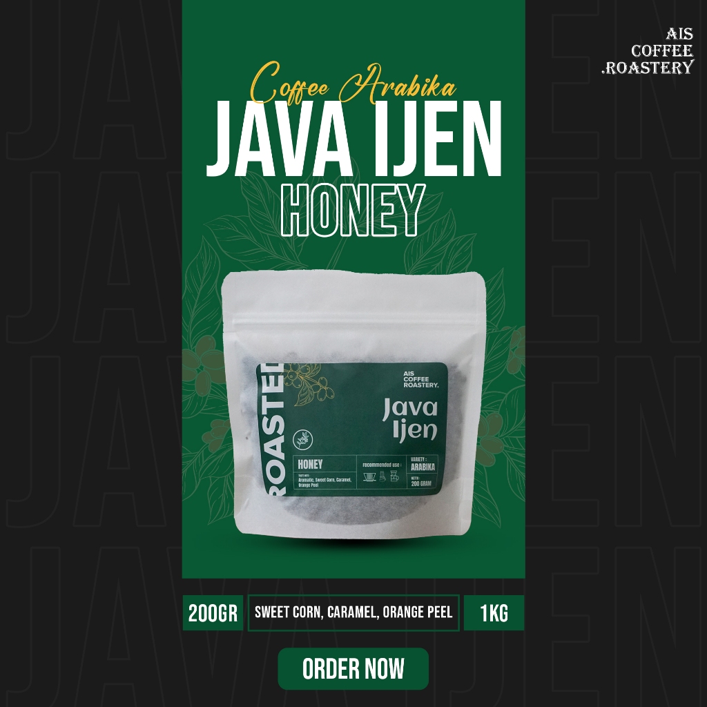 Jual Biji Kopi Arabika Java Ijen Honey Roasted Beans | Shopee Indonesia