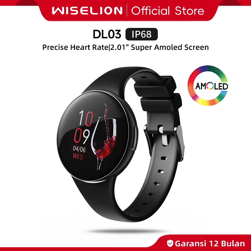 Jual WISELION Smartwatch DL03 | Amoled Screen | Female Health | Music ...