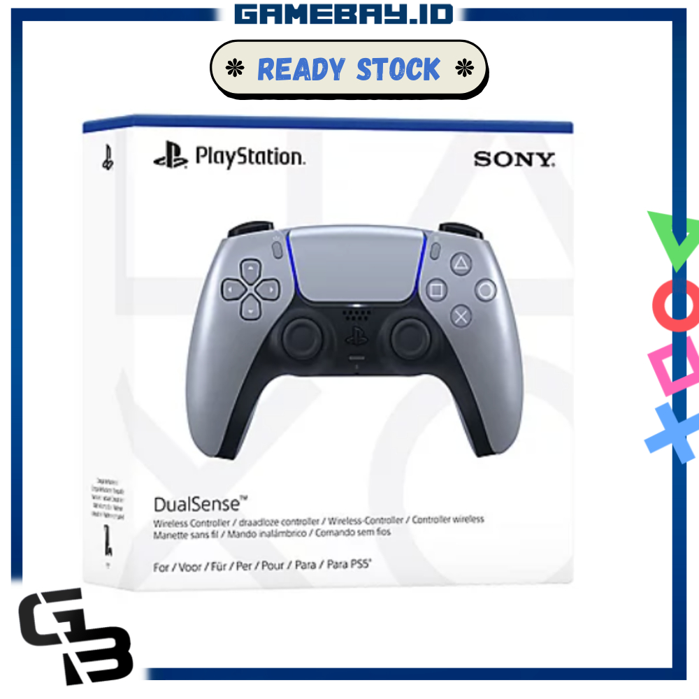 Jual PS5 DualSense Wireless Controller - Sterling Silver / Stick / Stik | Shopee Indonesia