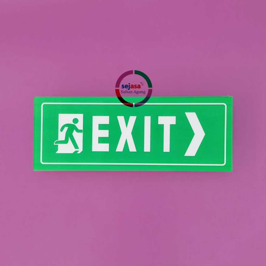 Jual Rambu Akrilik EXIT | Rambu Akrilik Keluar | Rambu Keluar Arah ...