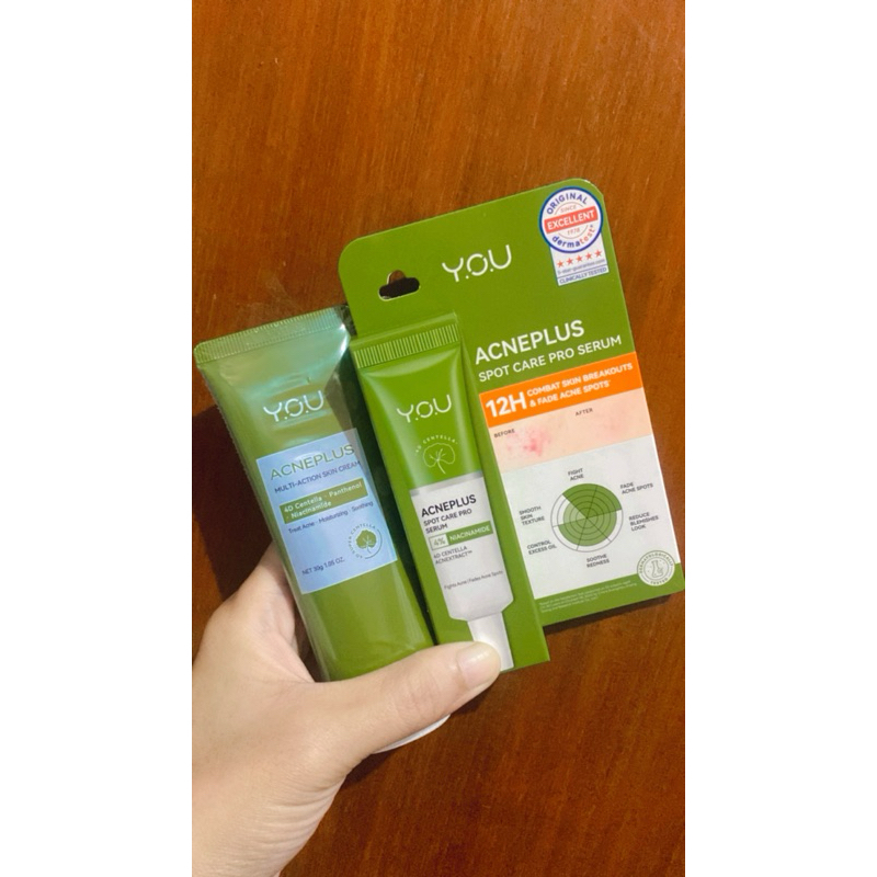 Jual You Acne Plus Spot Care Pro Serum dan Moisturizer Multi action ...