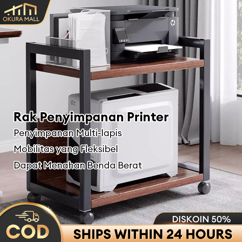 Jual Rak Susun Serbaguna Rak printer Rak dapur Multi-Lapisan Dengan ...