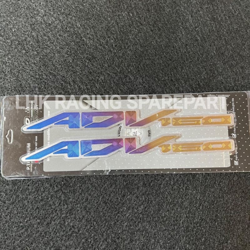 Jual Emblem eblem stiker logo titanium body tulisan ADV 150 dan 160 ...
