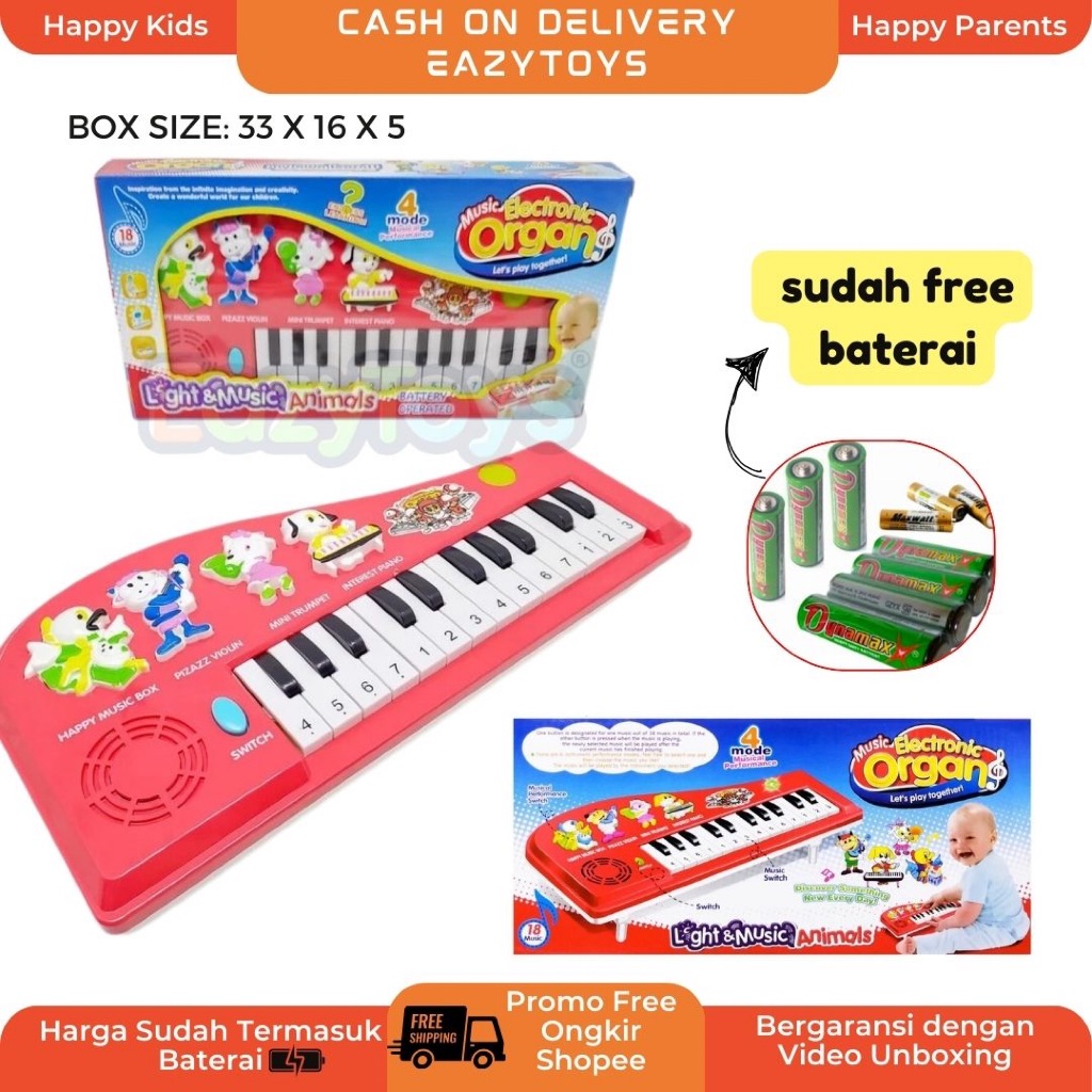Jual Piano Anak 6928 Piano Mainan Anak Piano Keyboard | Shopee Indonesia