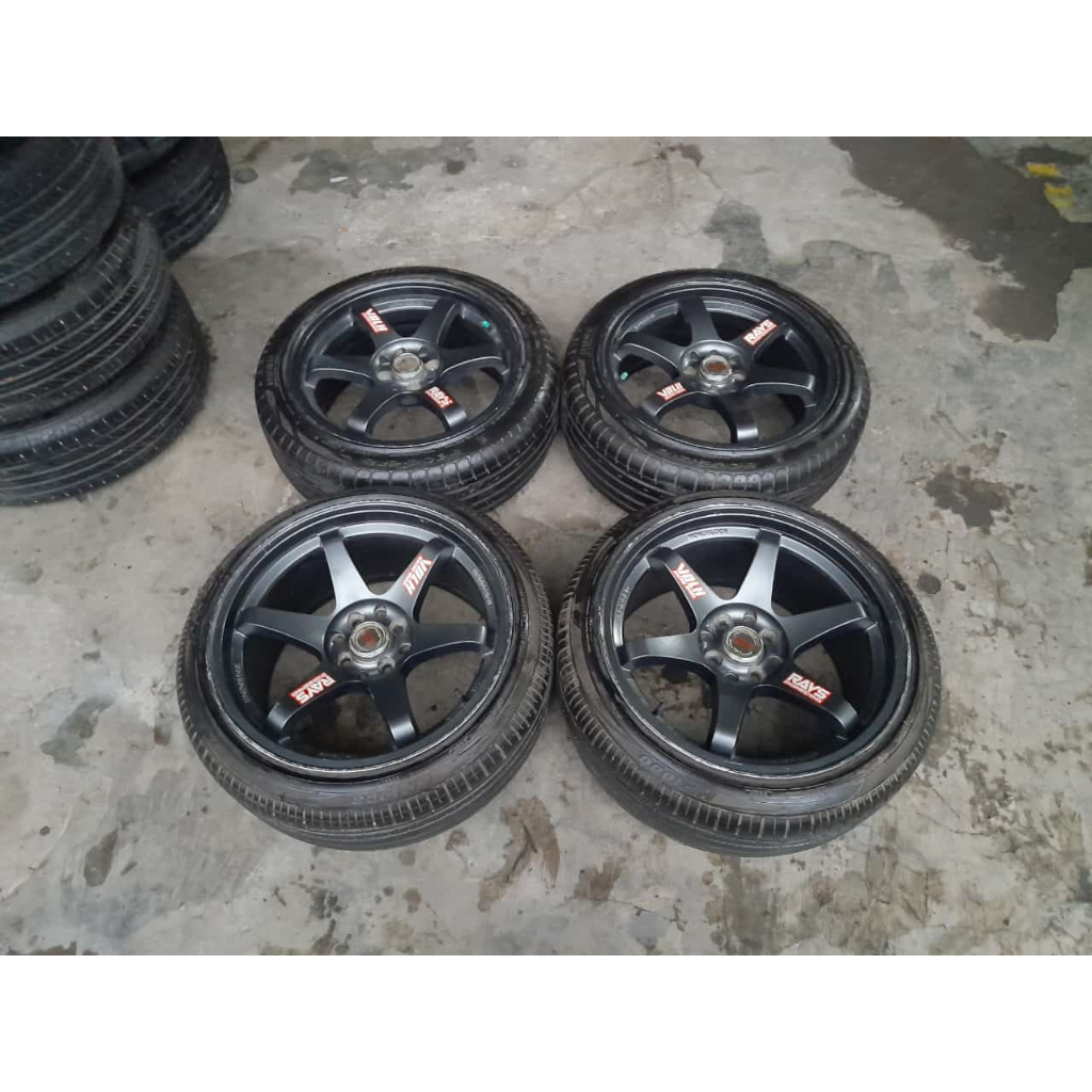 Jual VELG MOBIL TE37 VOLK RACING RING 17 LEBAR 7,5/9 PCD 4X100, 4X114 ET35/25 + BAN ACCELERA PHI ...