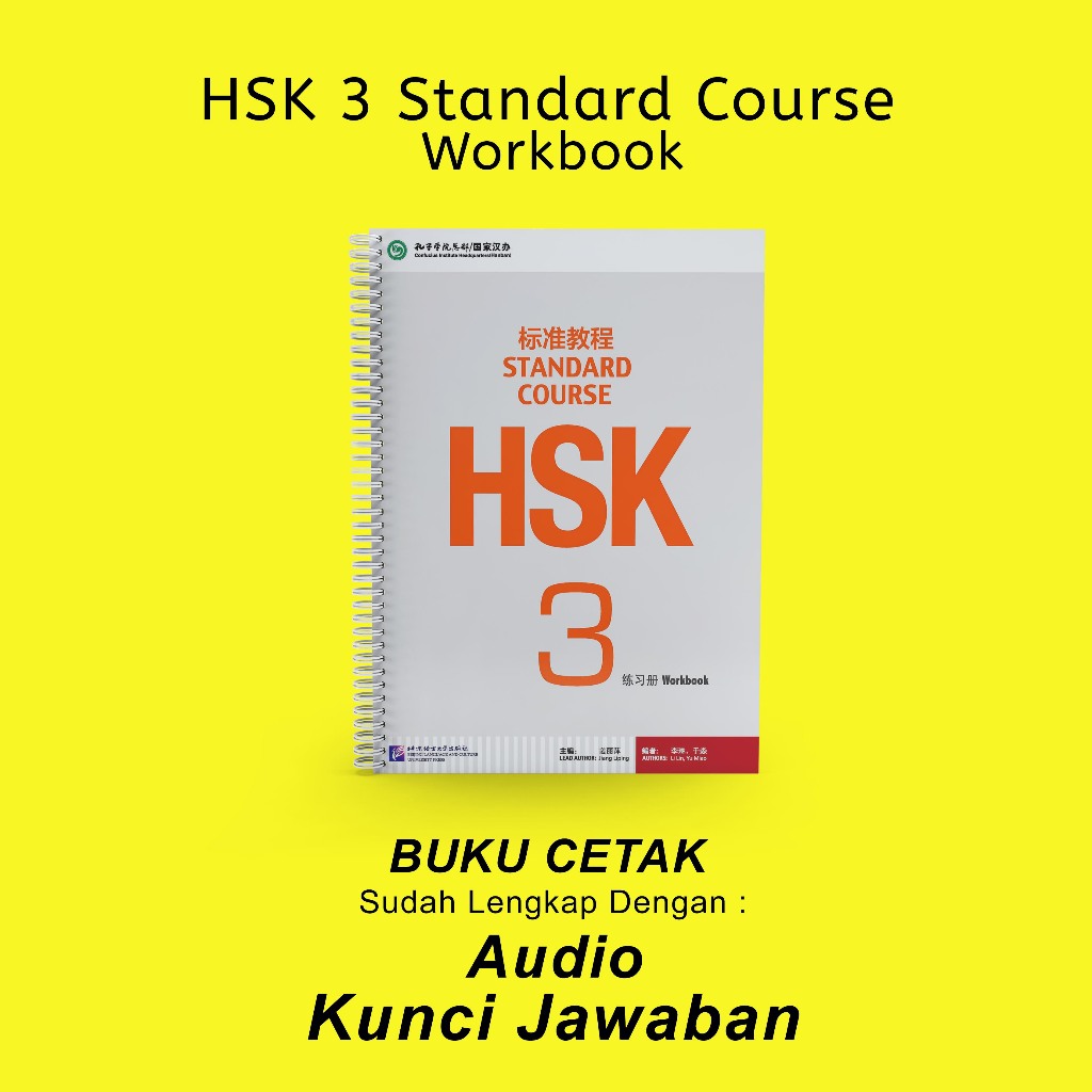 Jual Buku HSK 3 Standard Course Workbook Lengkap dengan Audio dan Kunci ...