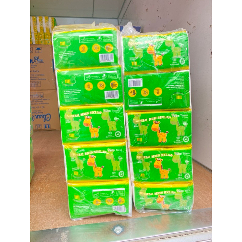 Jual [ 10 pack ] tisu TITI hijau 180 lembar 2ply (DAPAT SEPULUH ...