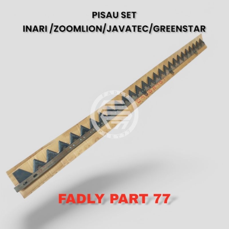 Jual KNIFE ASSY / PISAU SET COMBINE HARVESTER INARI / ZOOMLION ...