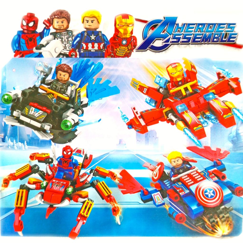 Jual MAINAN BLOCK SPIDER IRON AVE SUPER HERO SUSUN BLOK BALOK EDUKASI ...