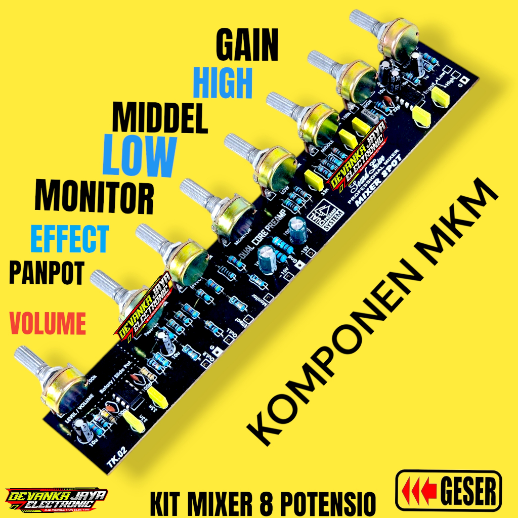 Jual Penguat mic mixer yamaha 8 potensio 8 pot | Shopee Indonesia