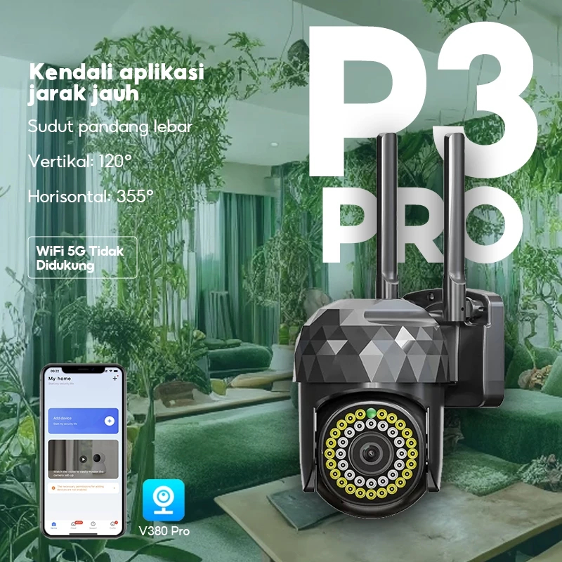 Jual FRANWELL P3PRO WiFi Kamera IP Nirkabel CCTV Outdoor Tahan air ...