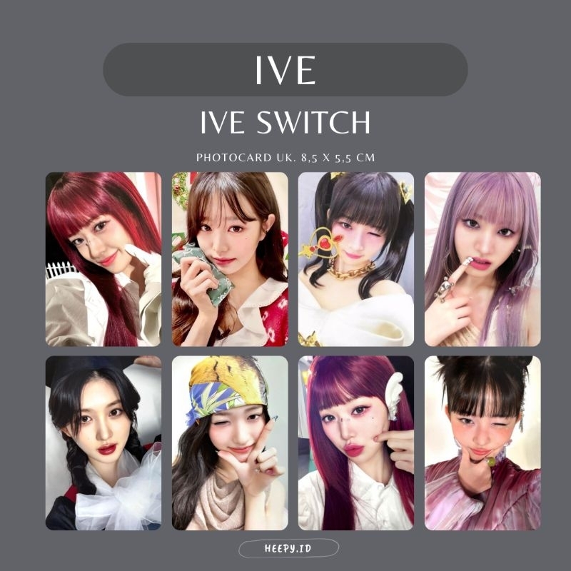 Jual [IVE] UNOFFICIAL PHOTOCARD IVE SWITCH | Shopee Indonesia