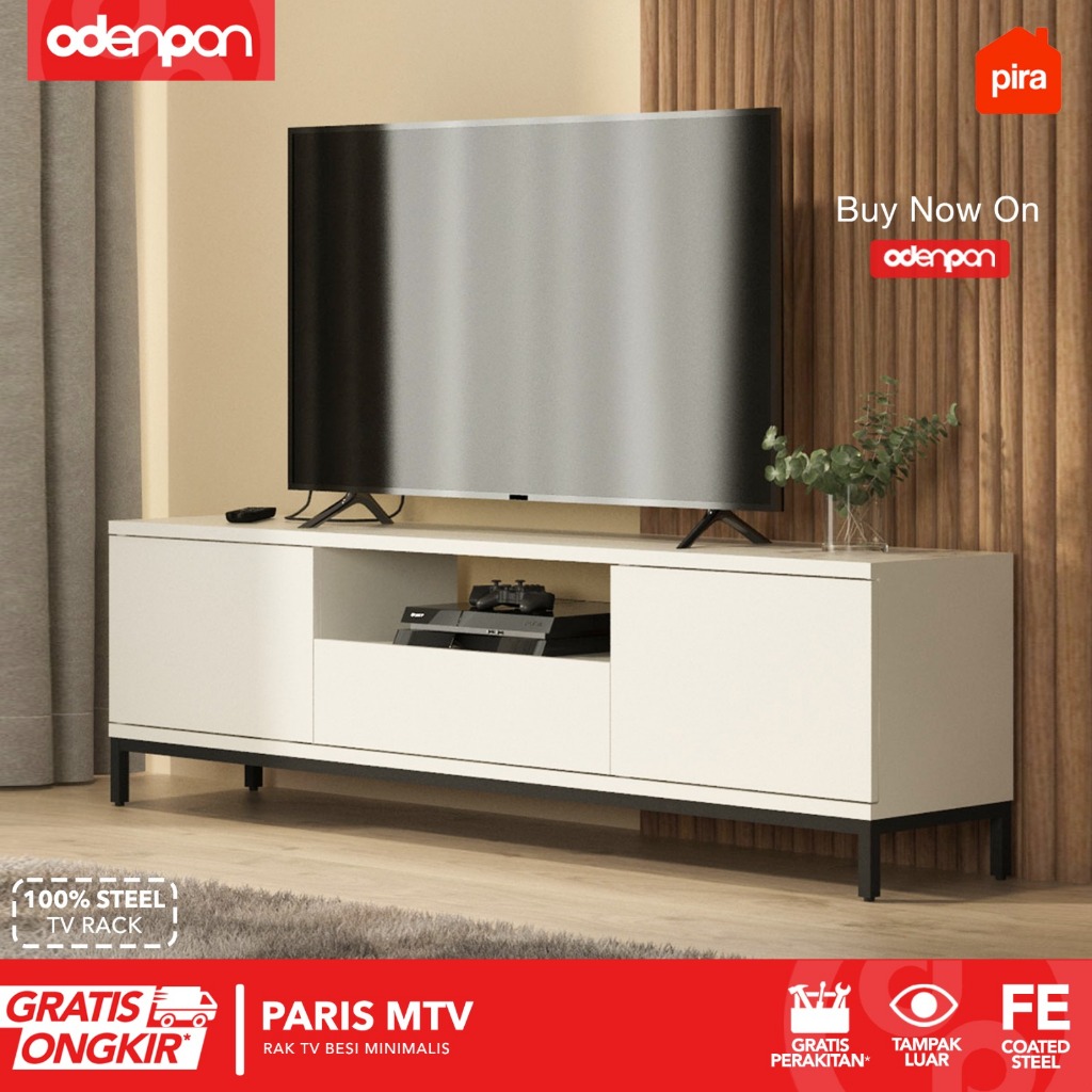 Jual PIRA PARIS MTV Meja TV / Rak TV / Bufet TV Besi Serbaguna ...