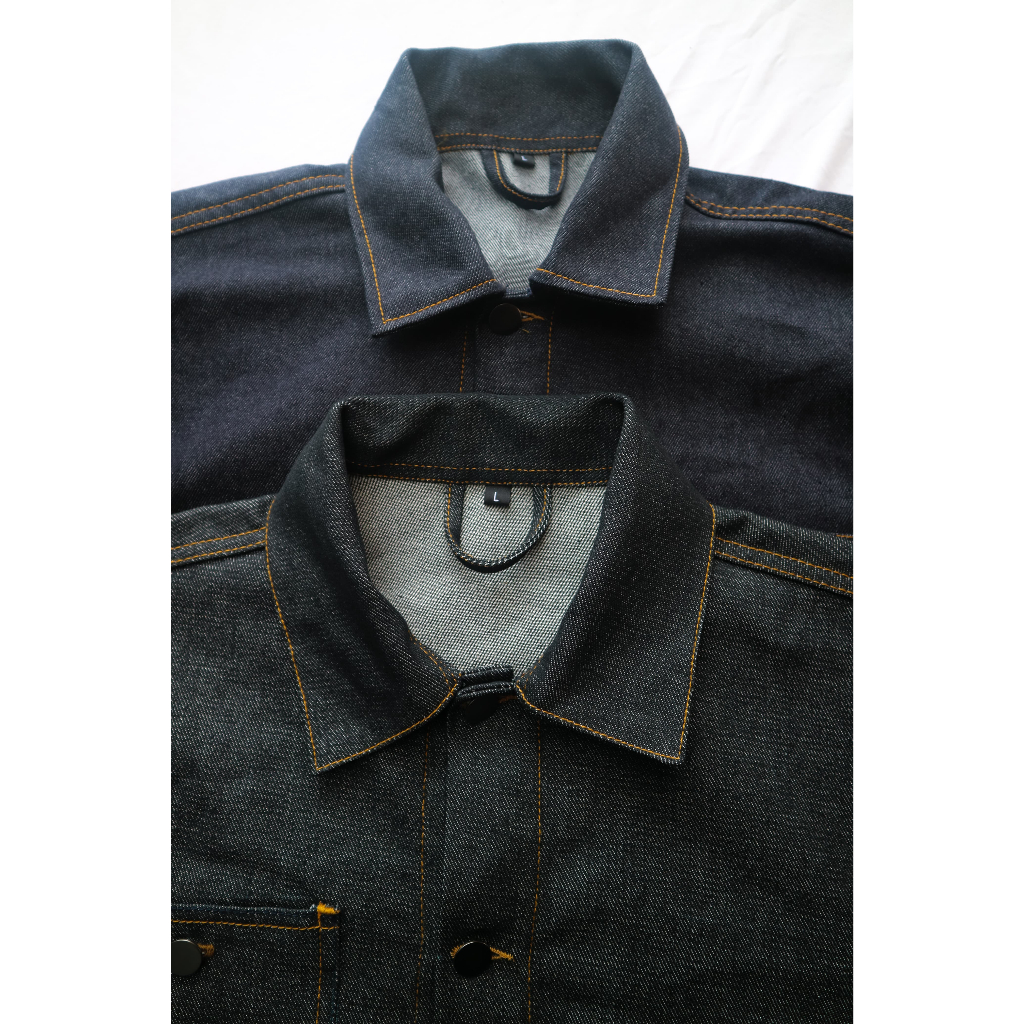 Jual Nimes Jeans - Jacket Denim Jeans Long Sleeve 13oz | Jaket Denim Jeans Pria 13oz Raw Denim ...