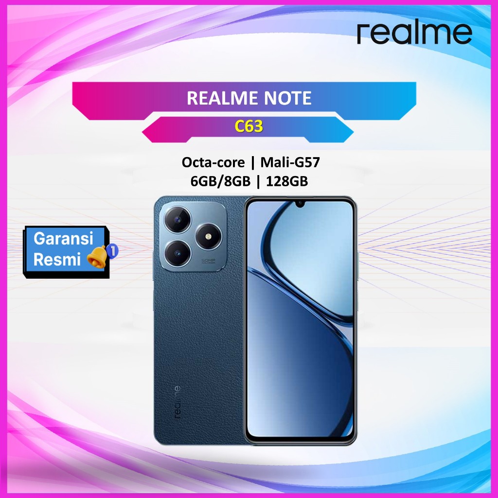 Jual REALME C63 RAM 6GB/8GB 128GB GARANSI RESMI [PHONE] | Shopee Indonesia