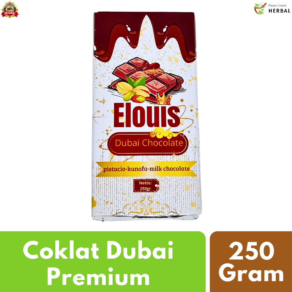 Jual Coklat Dubai Viral Pistachio Kunafa Lokal Asli 250 Gram | Chocolate Cokelat Arab Dubay ...