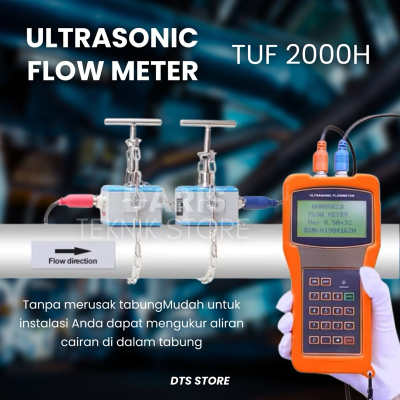Jual flowmeter ultrasonic water TUF-2000H Flow Meter Ultrasonic TUF2000H | Shopee Indonesia