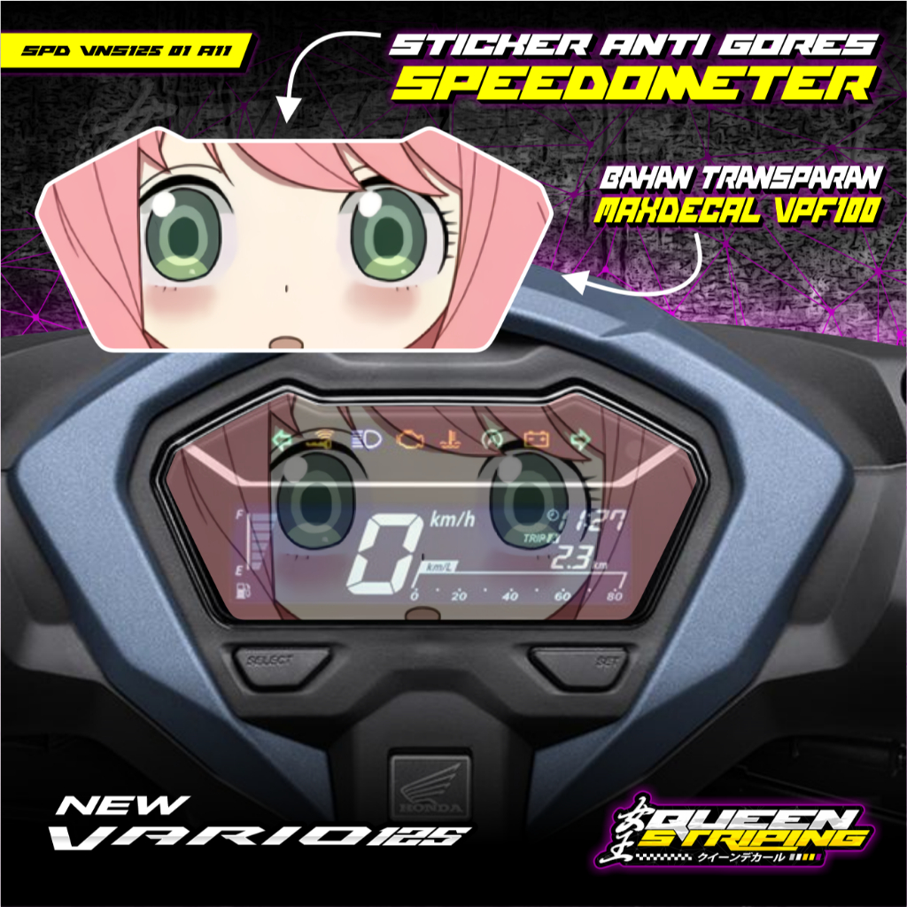 Jual Stiker Spedomeeter Transparan Vario 125 New Variasi Karakter Anime ...