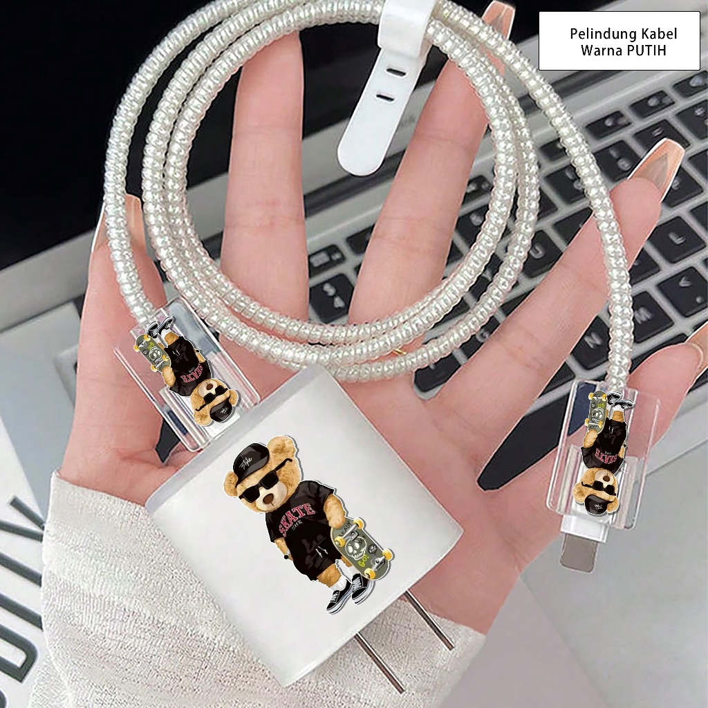 Jual Pelindung Charger Iphone 18/20W Bergambar Lucu dengan Pelindung ...