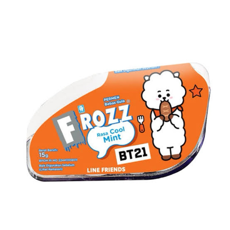 Jual PERMEN FROZZ COOL MINT EDISI BT21 [ 1 POT @15G ] | PERMEN FROZZ ...