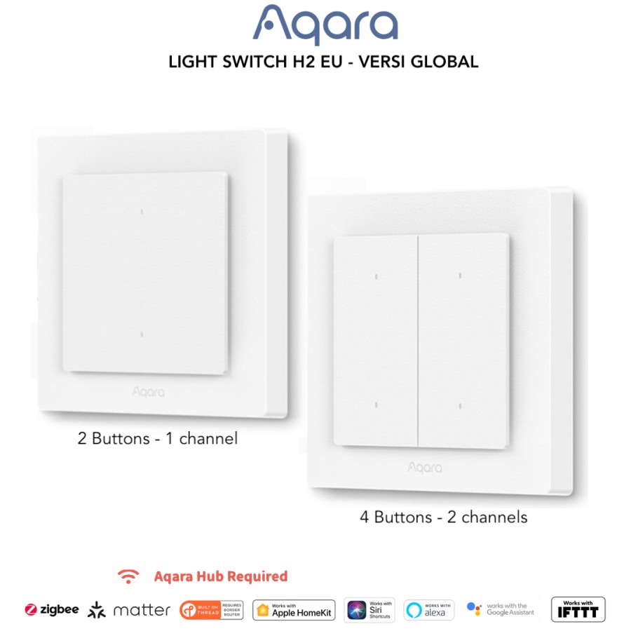 Jual Saklar Listrik Aqara H2 EU smart Light Switch Saklar pintar ...