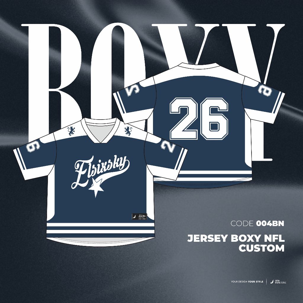 Jual JERSEY NFL CUSTOM | BISA SATUAN | NFL | BOXY | OVERSIZE | JERSEY ...