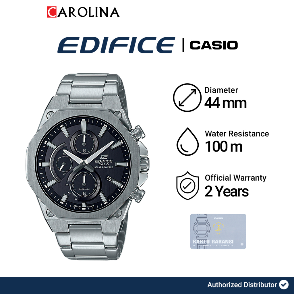 Jual Jam Tangan Pria Casio Edifice Slim Line EFS-S570D-1A Chronograph ...