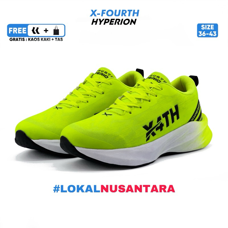 Jual X-Fourth HYPERION Neon Green - Sepatu Trainer Olahraga Daily ...