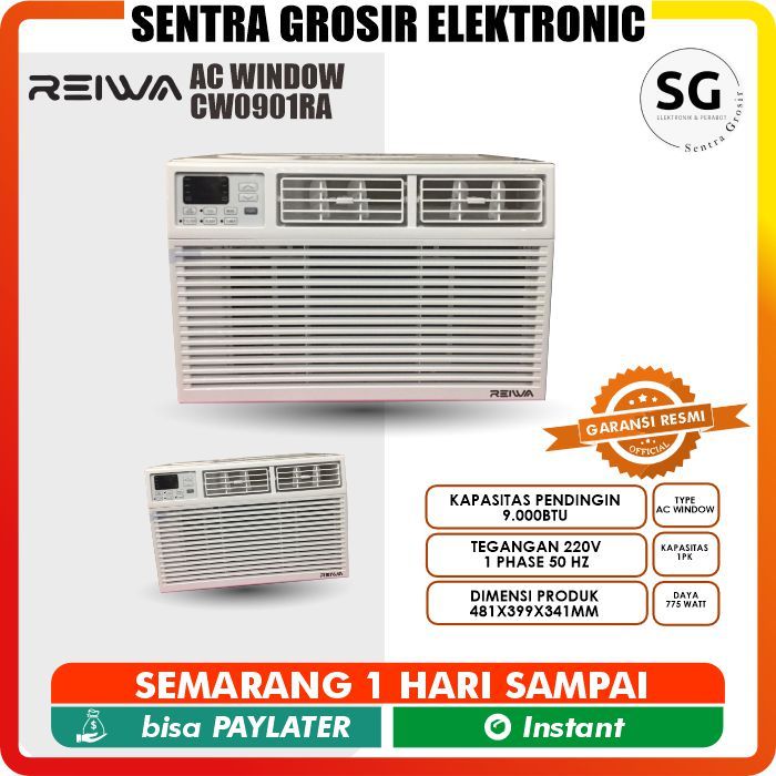 Jual AC WINDOW REIWA AC WINDOW 1 PK CW-0901RA 1PK LOW WATT - GARANSI ...