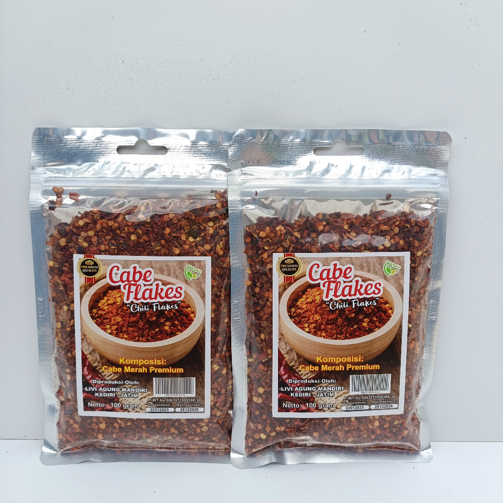 Jual CABE GILING KASAR - CHILI FLAKES CABE KASAR 100 GR & 250GR CABE ...