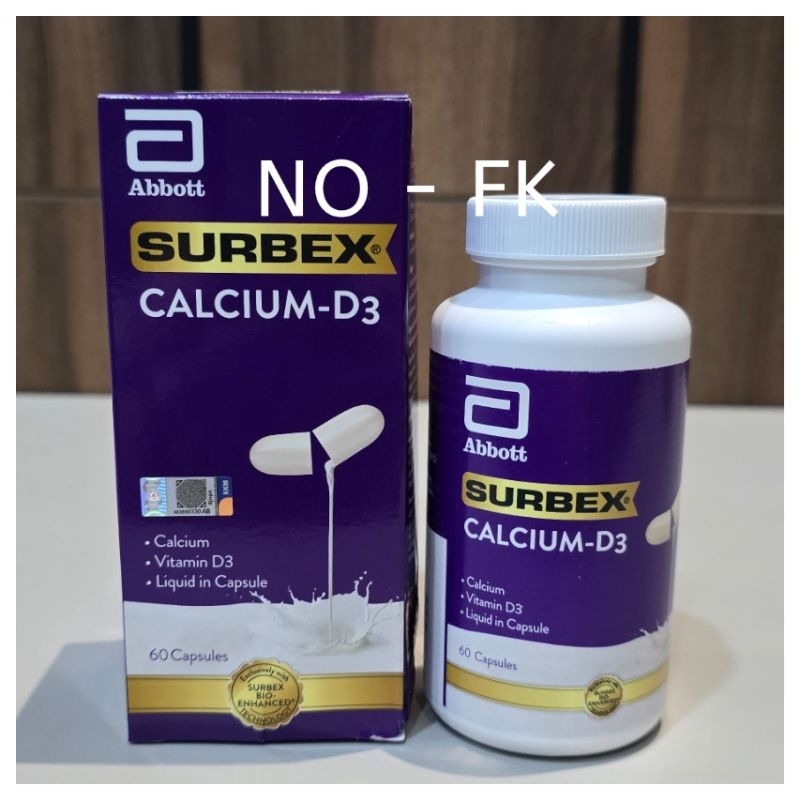 Jual Original Surbex calsium-D3 60 tablet kalsium D3 twinpack 120 ...