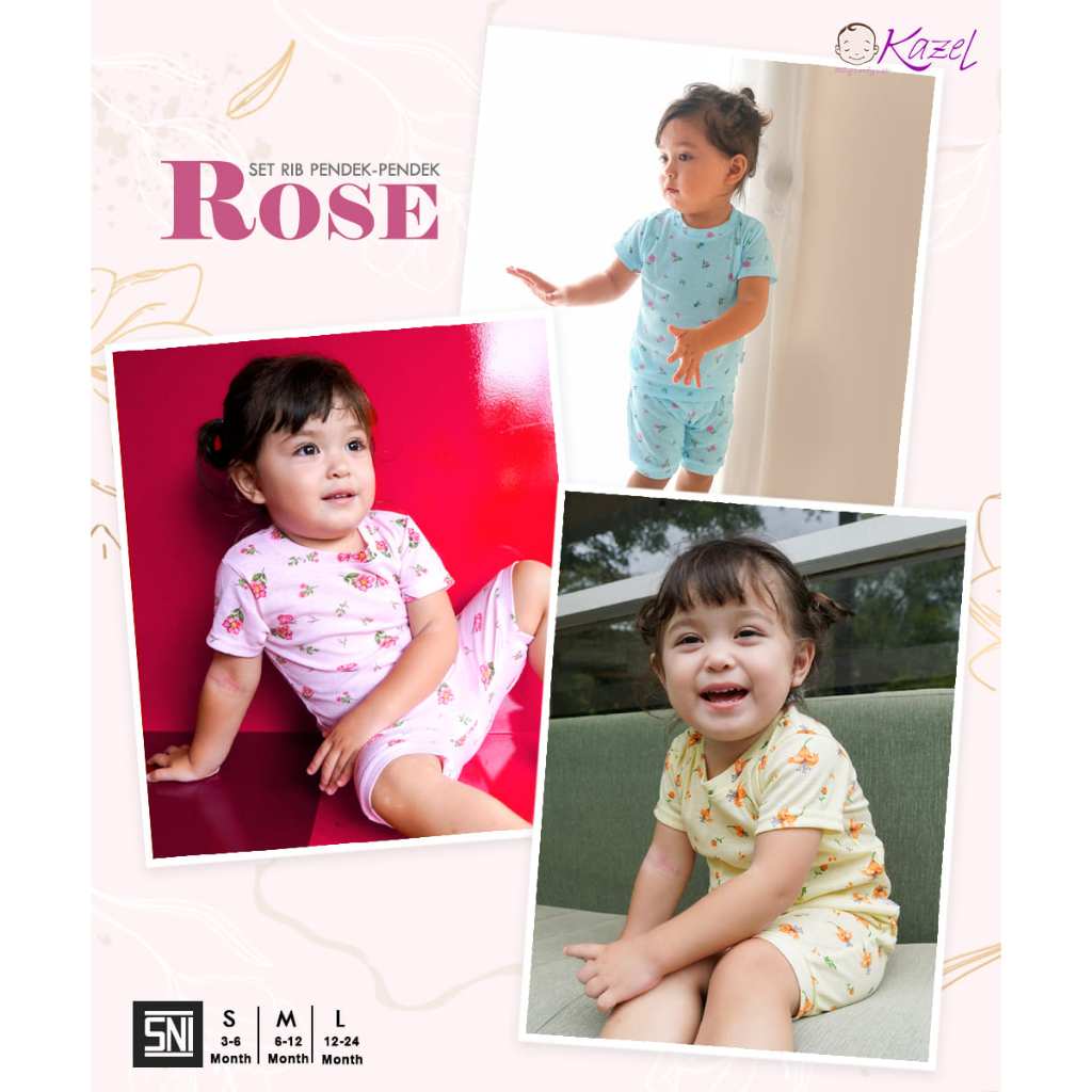 Jual Kazel Setelan Pendek Rib Oblong Tipis 3-24 Bulan Setelan Pendek Panjang Anak Laki-Laki ...