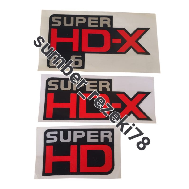Jual stiker sticker Mitsubishi Fuso/stiker super hdx 66/stiker super ...