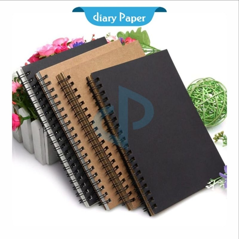 Jual Buku Sketsa Sketchbook Polos A6 & A5 Kraft isi 100 Halaman Brown ...