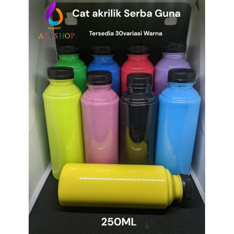 Jual Cat akrilik cat serbaguna cocok untuk kanvas/kayu/tembok kemasan ...