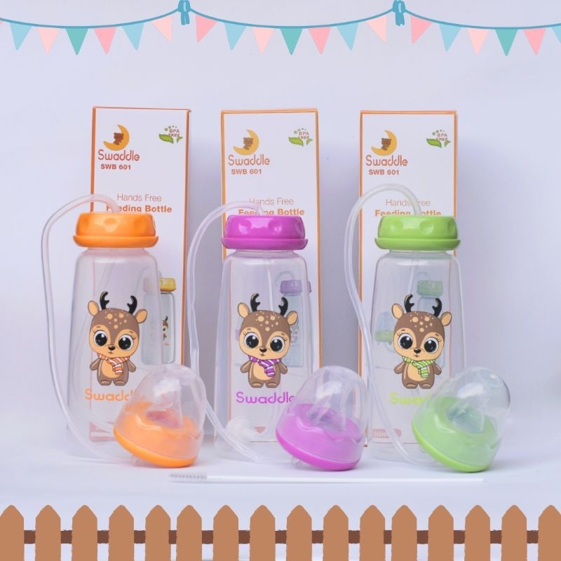 Jual Botol Susu Hands Free Swaddle Feeding Bottle 150 ml dan 240 ml ...