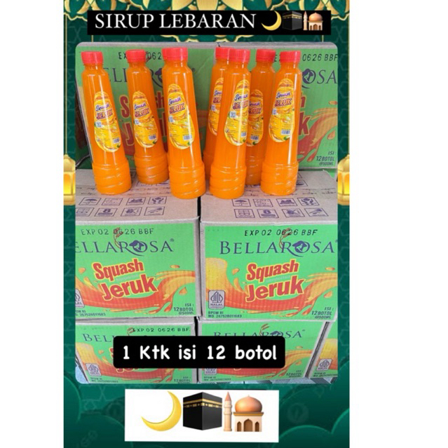 Jual [READY STOCK] SIRUP BELLAROSA SQUASH JERUK | SIRUP LEBARAN | SIRUP ...
