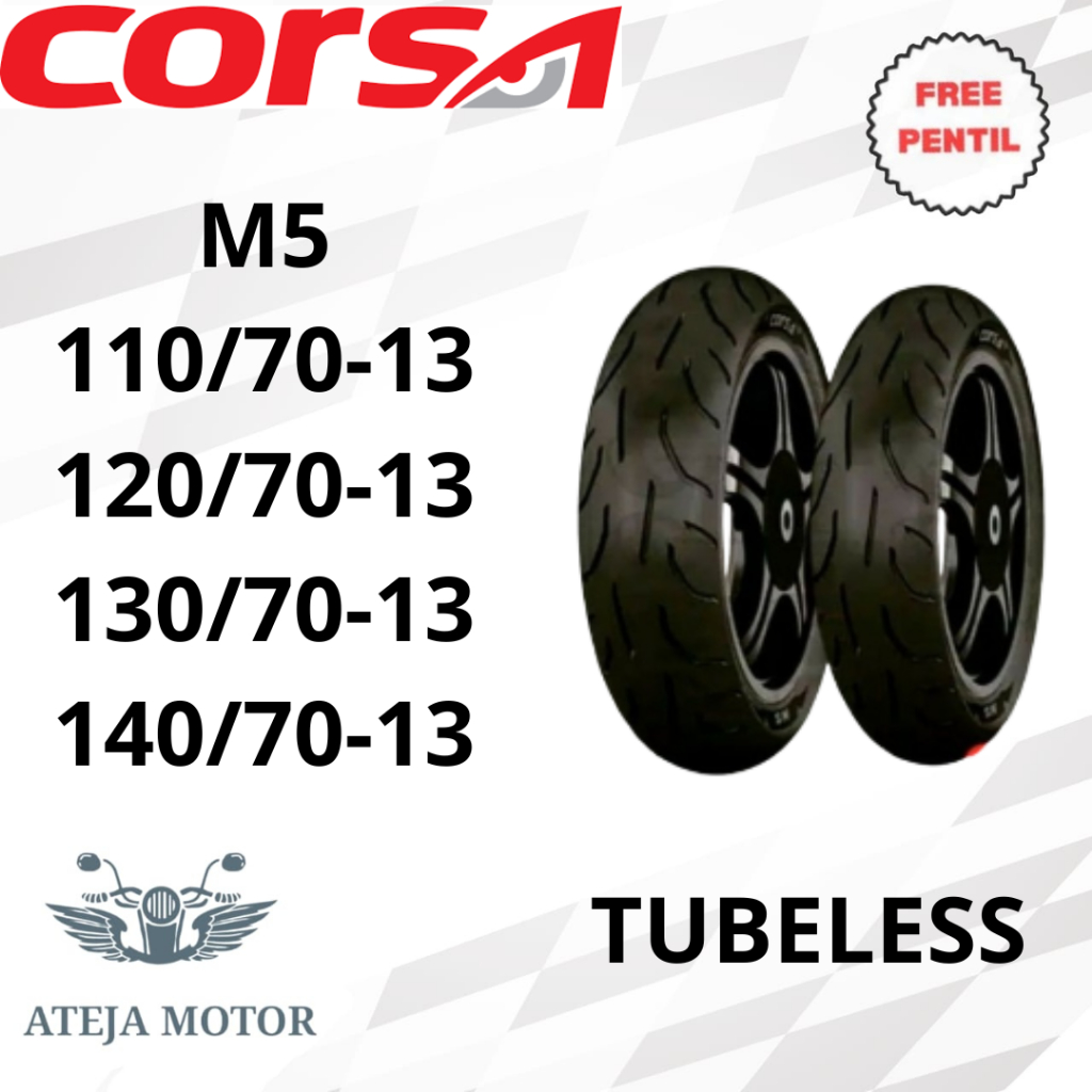 Jual Ban Ring 13 Ban NMAX CORSA M5 110/70-13 120/70-13 130/70-13 140/70 ...